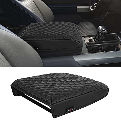 Seven Sparta Center Console Cover Only Compatible with Ford F150 2021+ Comfortable PU Leather Center Console Armrest Cushion Armrest Cover