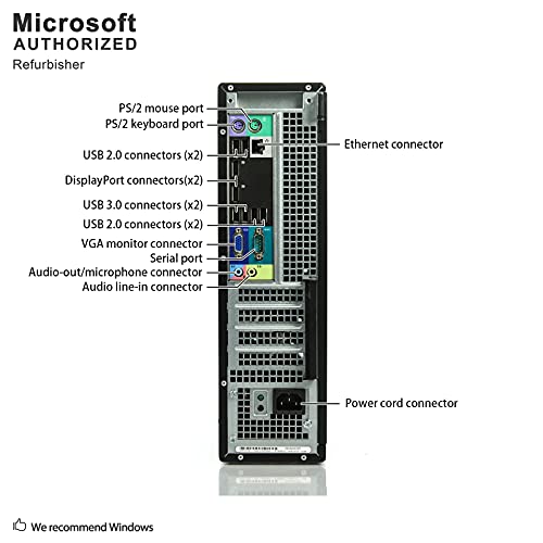 Premium Dell Optiplex 9010 Business Desktop Computer (Intel Quad-Core i7-3770 up to 3.9GHz, 16GB RAM, 1TB HDD, DVD, WIFI, VGA, DisplayPort, USB 3.0, Windows 10 Professional) (Renewed)