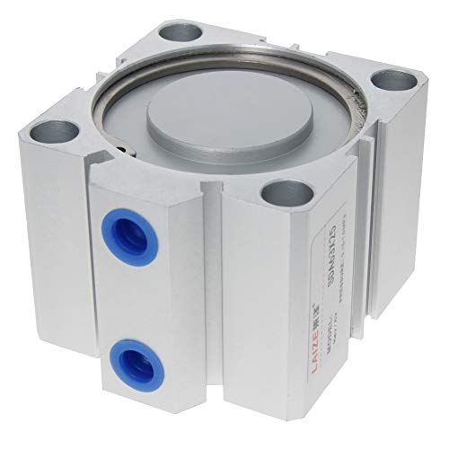 Othmro SDA63 Sealing Thin Air Cylinder 2.48in Bore 0.98in Stroke Double Action Thin Air Cylinder Aluminium Pneumatic Hydraulic Cylinder Pneumatic Small Thin Cylinder for Pneumatic and Hydraulic System