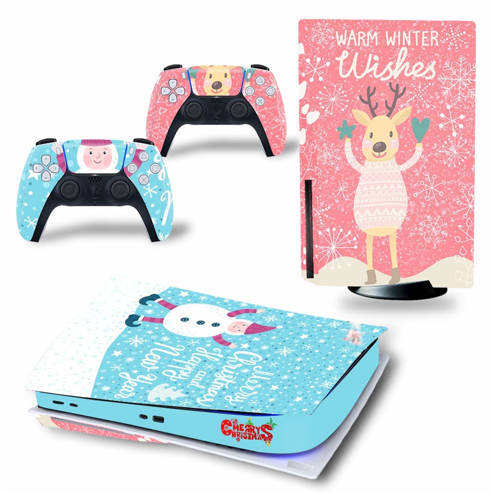 Top factory BUCEN for PS5 Skin Disc Edition & Digital Edition Console and Controller Vinyl Cover Skins Wraps Scratch Resistant, Compatible 64575 Anti Scratch (Size : Digital Edition)