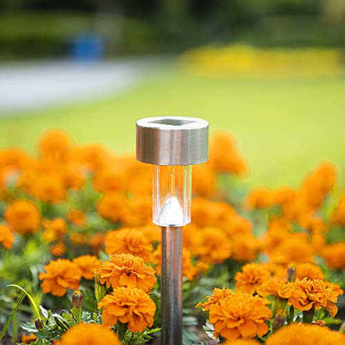 SOWSUN Solar Pathway Lights Outdoor ,Solar Powered Landscape Garden Lights for Pathway ,Lawn, Patio, Yard,Path,Walkway Decoration-12 Pack(White)