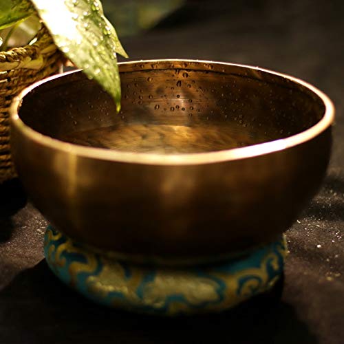 TJLSS Large Sound Singing Bowl, The Best Vibration Meditation Yoga Singing Bowl Handmade in Nepal (Size : 10cm)