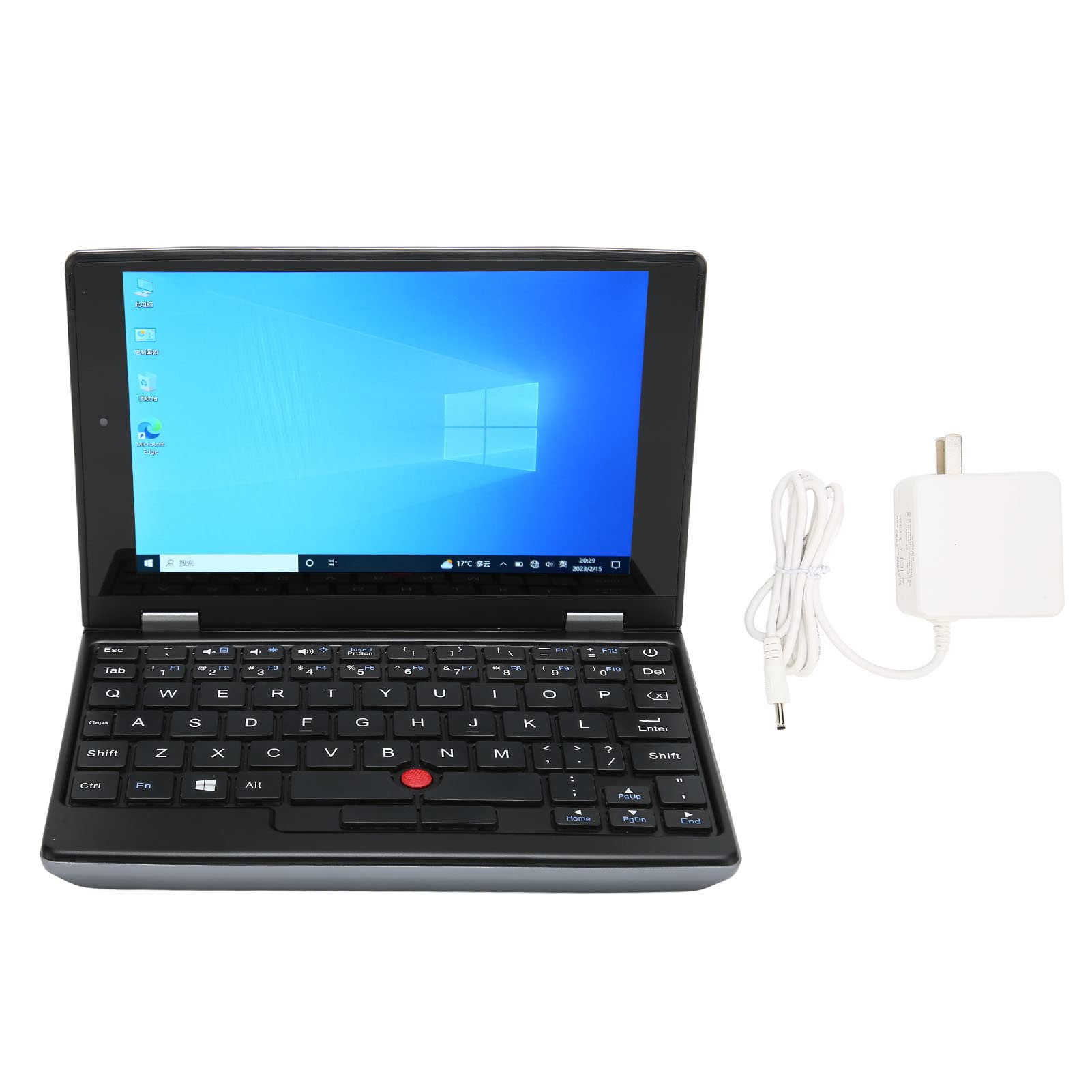 PUSOKEI Mini Laptop, Touchscreen Laptop, 7in HD Touch Screen, Intel J4105 Processor, HD Graphics 600, 12GB RAM, SSD Storage, HDMI, 2MP Webcam, 2.4G/5G WiFi, BT4.2, Metal Body, Windows10 (12G+1T)