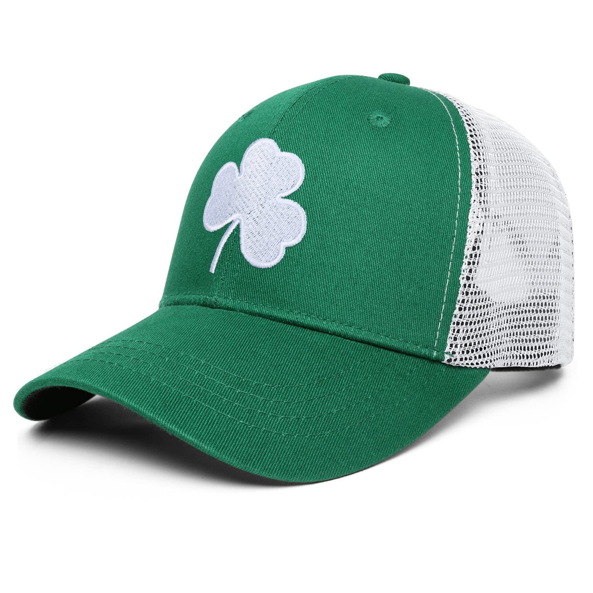 St. Patrick's Day Clover Baseball Cap Men Women Unisex Adjustable Embroidered Dad Hats Green
