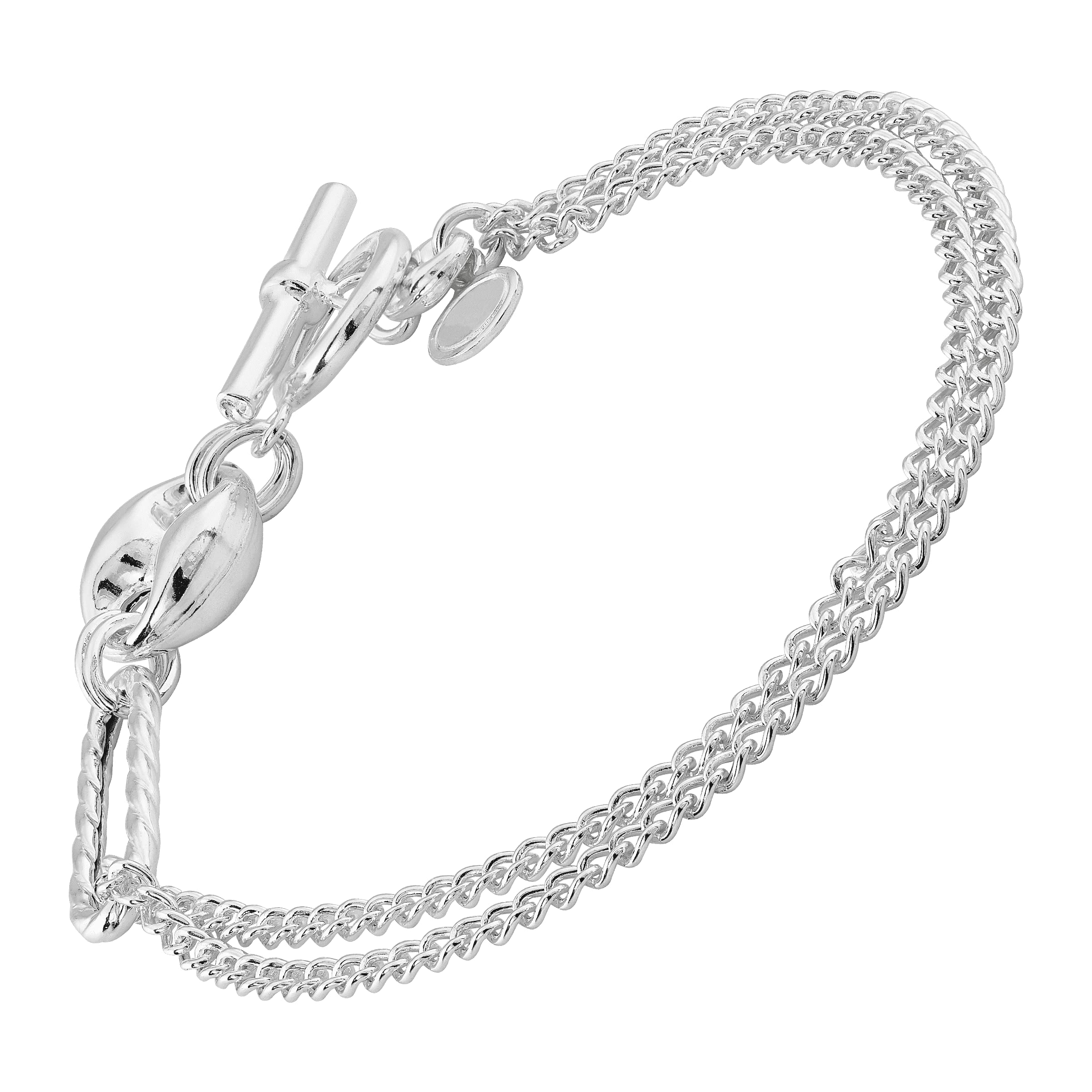Silpada 'Riviera Link' Bracelet in Sterling Silver, 7.25"