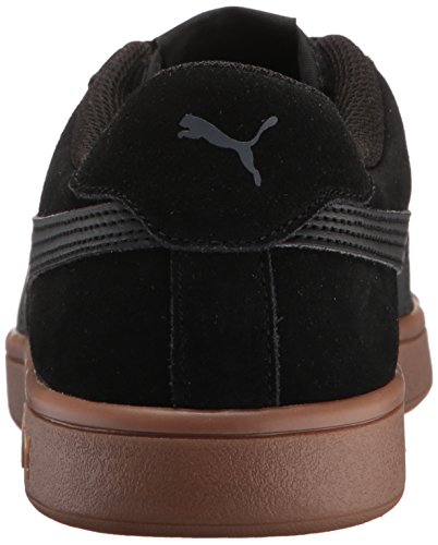 PUMA Men's SMASH V2 Sneaker, Puma Black-Puma Black, 12