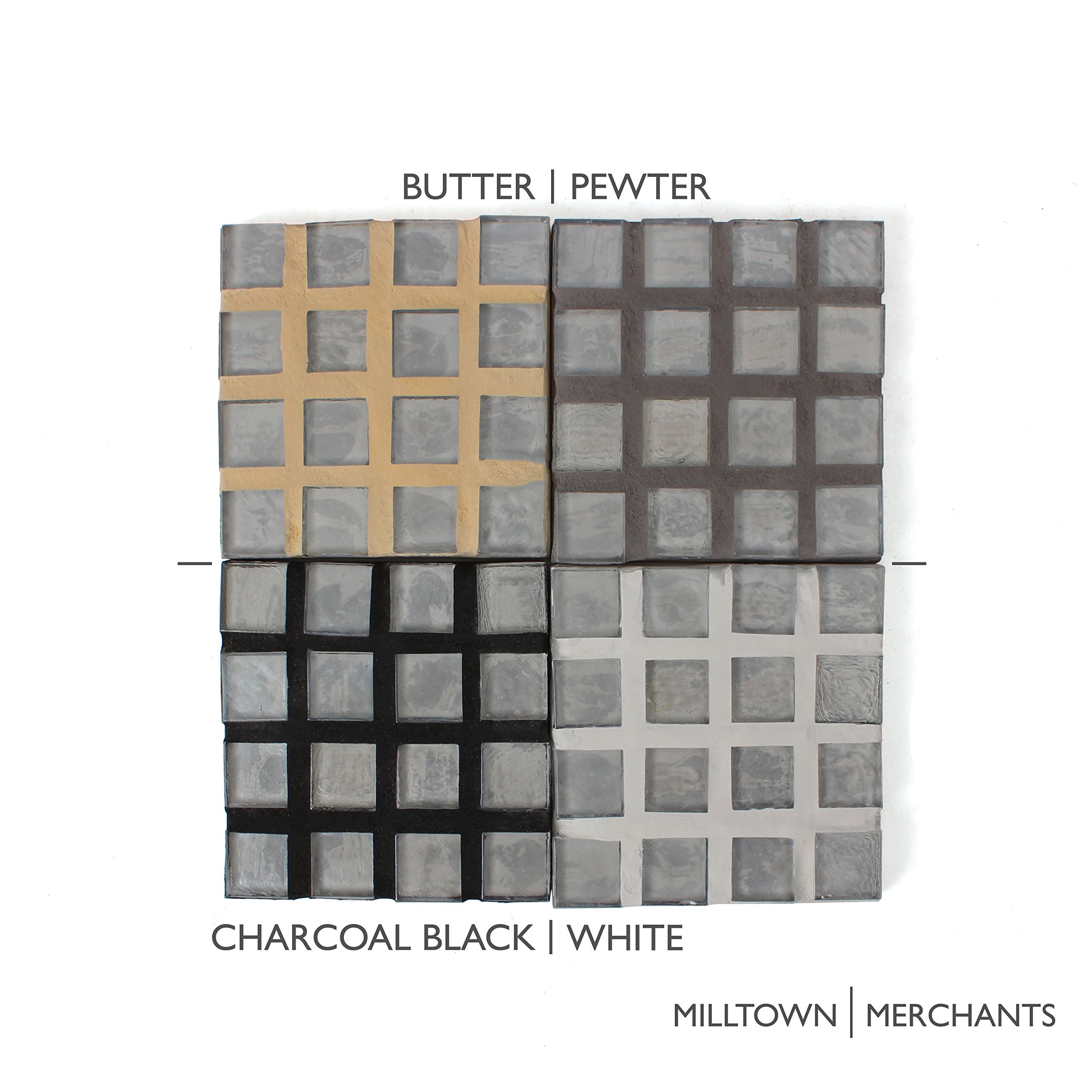 Milltown Merchants 16 oz Charcoal Black Grout - Great for Mosaic Making - 1 Pound of Mosaic Tile Grout