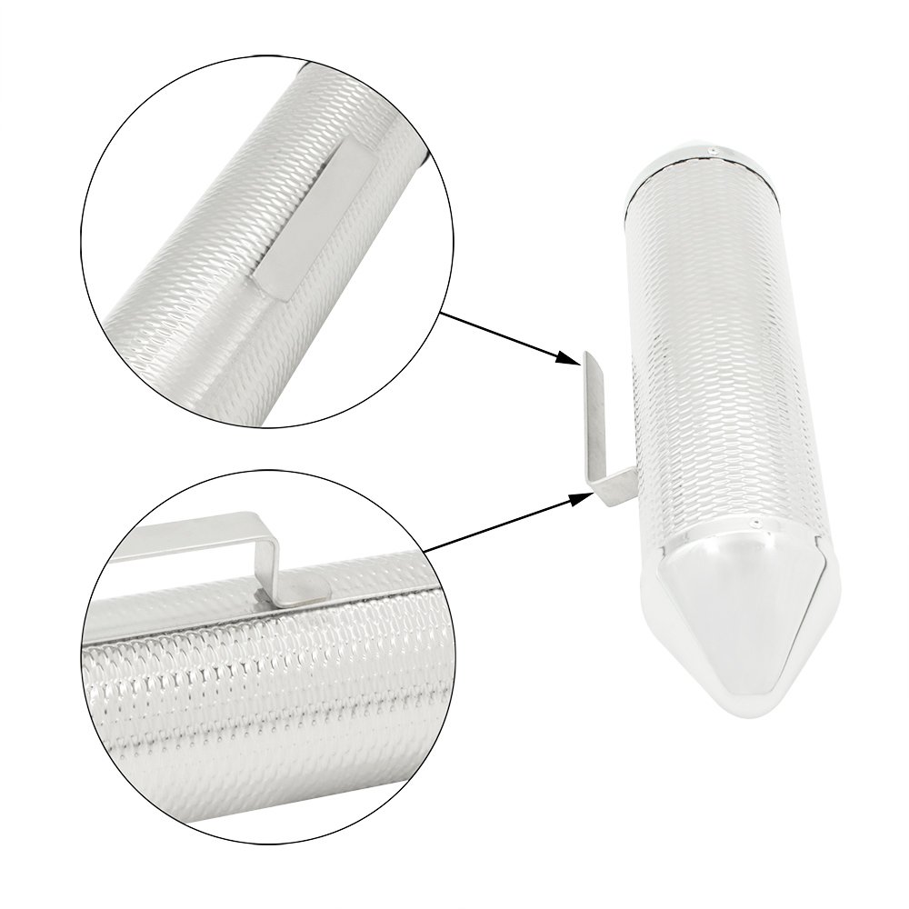 Mowind Stainless Steel Metal Guiro Percussion Instrument Musical Training Tool with Scraper