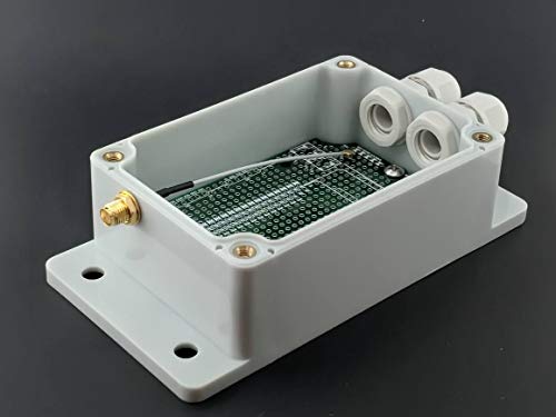 qBox DIY IOT Enclosure Plus Kit (One SMA), IOT Enclosure for Arduino MKR Feather ESP32 Cellular LoRa WiFi Board, Waterproof IP65 Enclosure with Glands, prototyping PCB, connectors Set and SMA