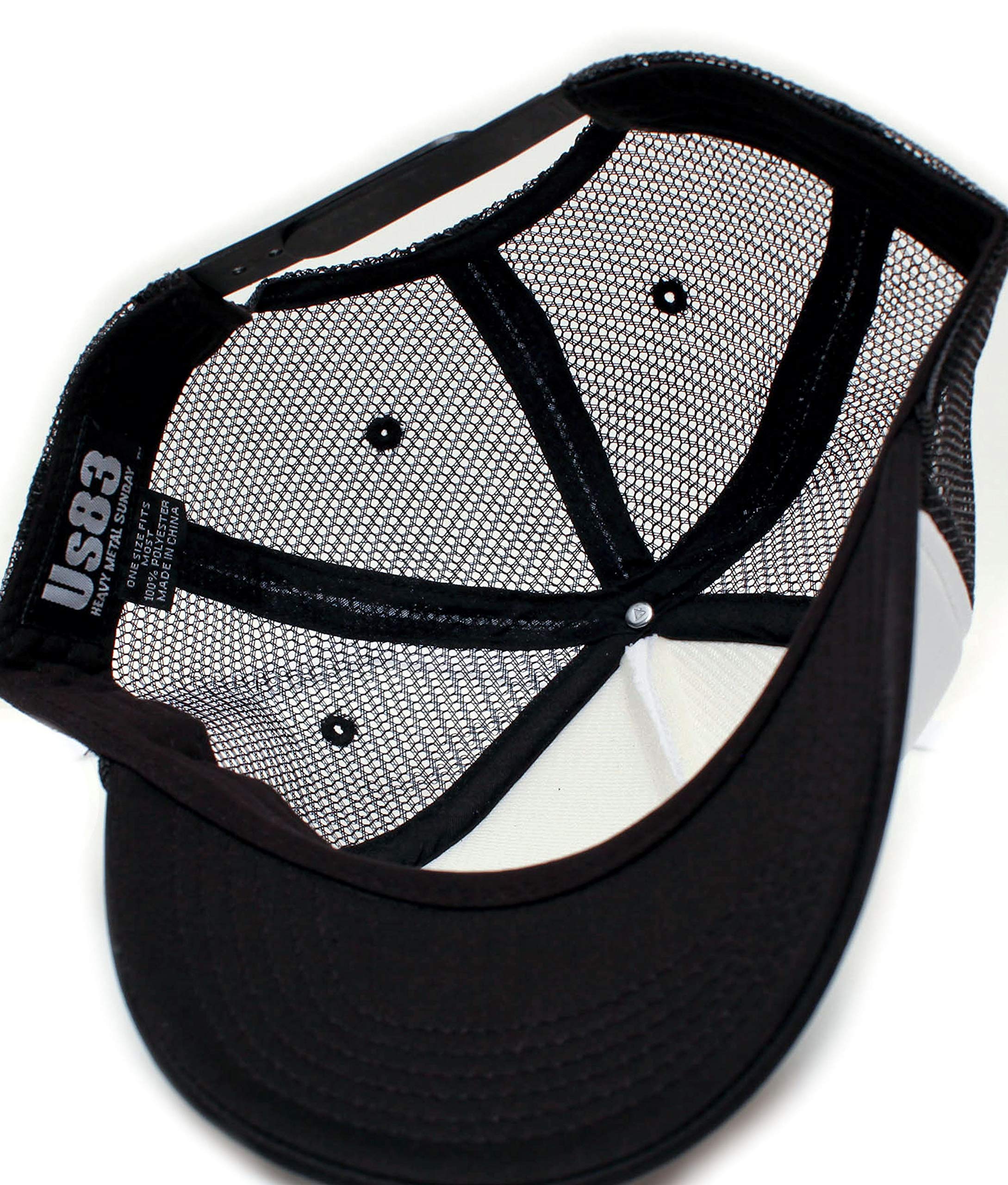 Posse Comitatus US 83 US Festival Heavy Metal Sunday Hat Trucker Cap Unisex Snapback Multi (Black/White)