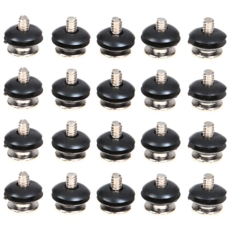 VizGiz 20 Pack 3.5 inch HDD Screws 6#-32 Shockproof Screw Rubber Ring Washer Anti-Vibration Mounted Bolts for PC Computer Chassis Case 3.5'' HDD Hard Drive Shock Proof Mounting Stepped Screws