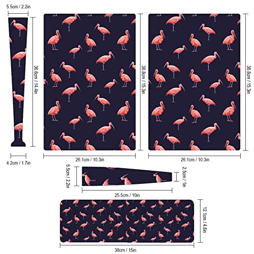 Watercolor Tropical Pelicans Full Protective Skin Cover Design Wrap Decal Sticker Compatible with PS5 Digital Edition Console and Controller