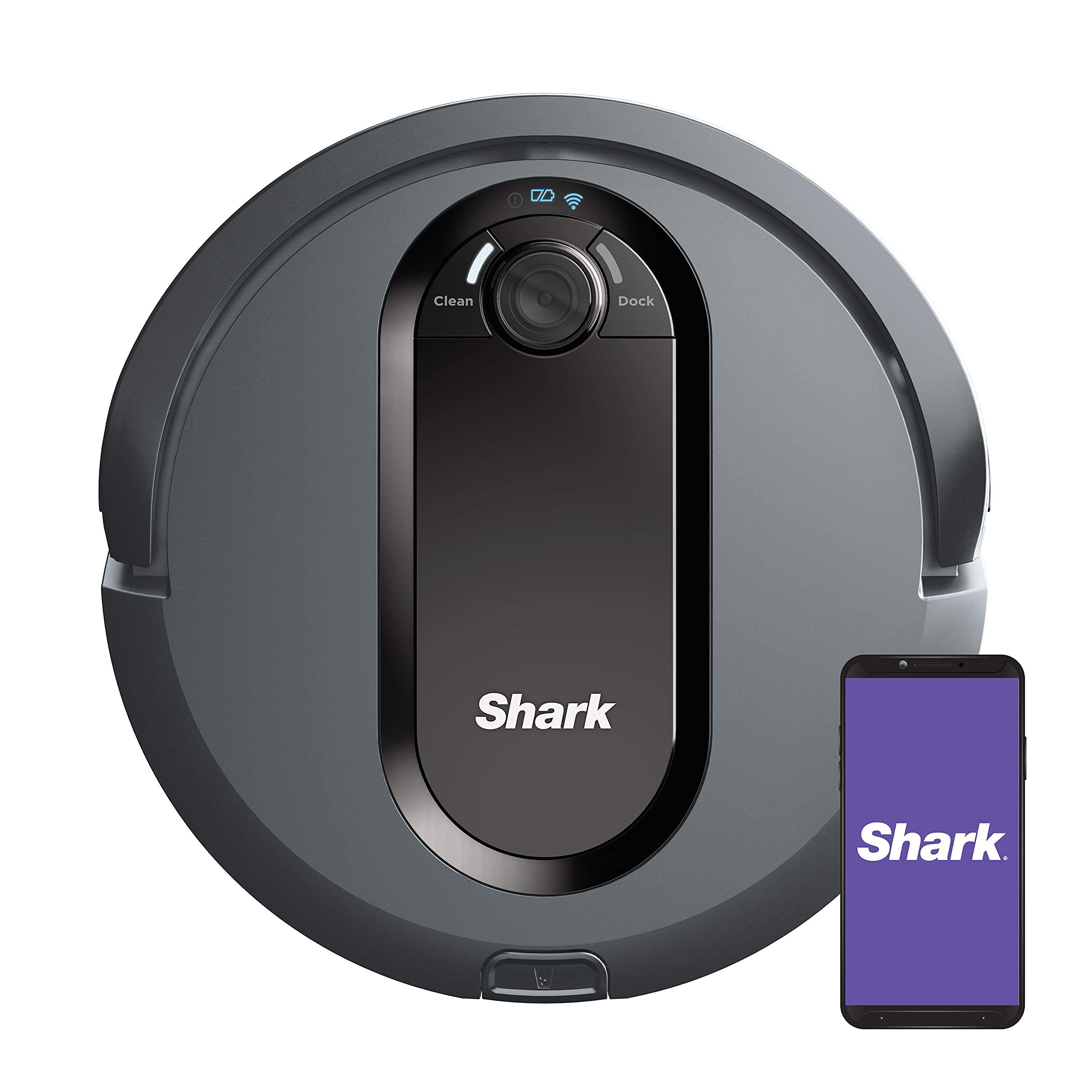 Shark IQ Robot Vacuum AV970 Self Cleaning Brushroll, Advanced Navigation, Perfect for Pet Hair, Compatible with Alexa, Wi Fi, XL dust bin, A Black Finish (Renewed)