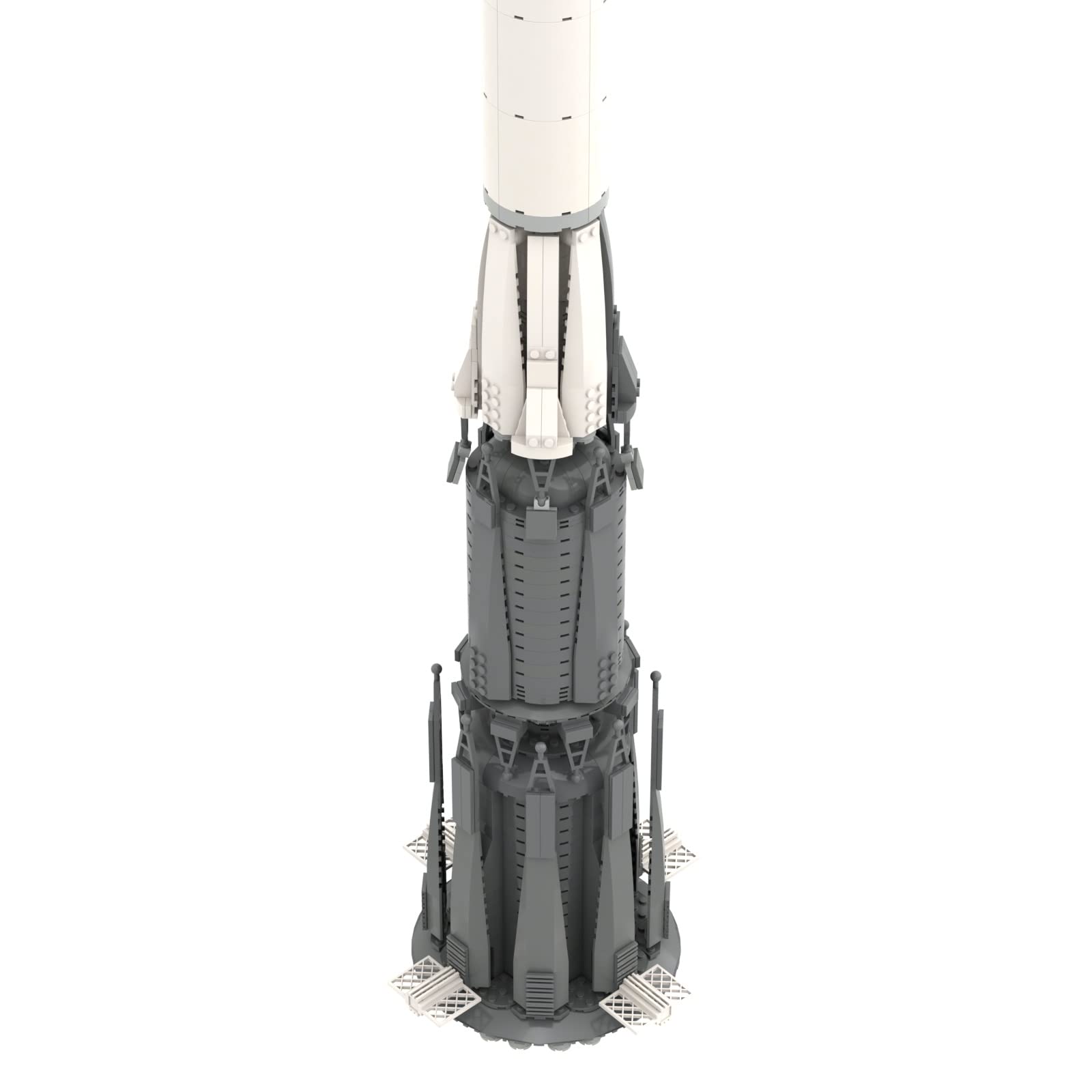 Soviet N1 Moon Rocket Building Kit; SLS Super Heavy-Lift Launch Vehicle N1 Building Set, Saturn V Rocket Ship Toy, N1 Carrier Rocket Model Building Blocks, Outer Space Rocket for Kids Adult (904 PCS)