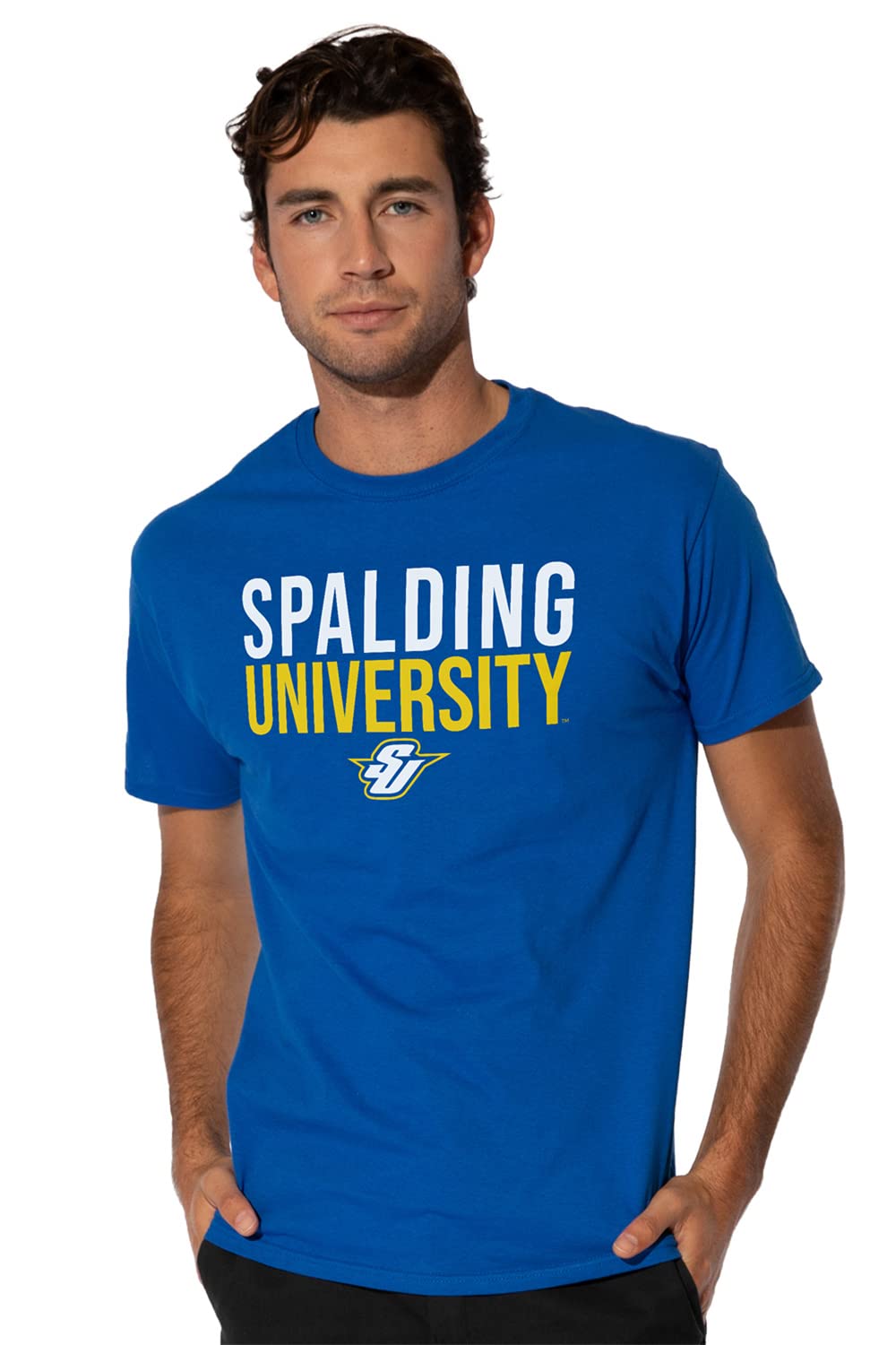 Spalding University Official Stacked Unisex Adult T Shirt,Spalding University, X-Large