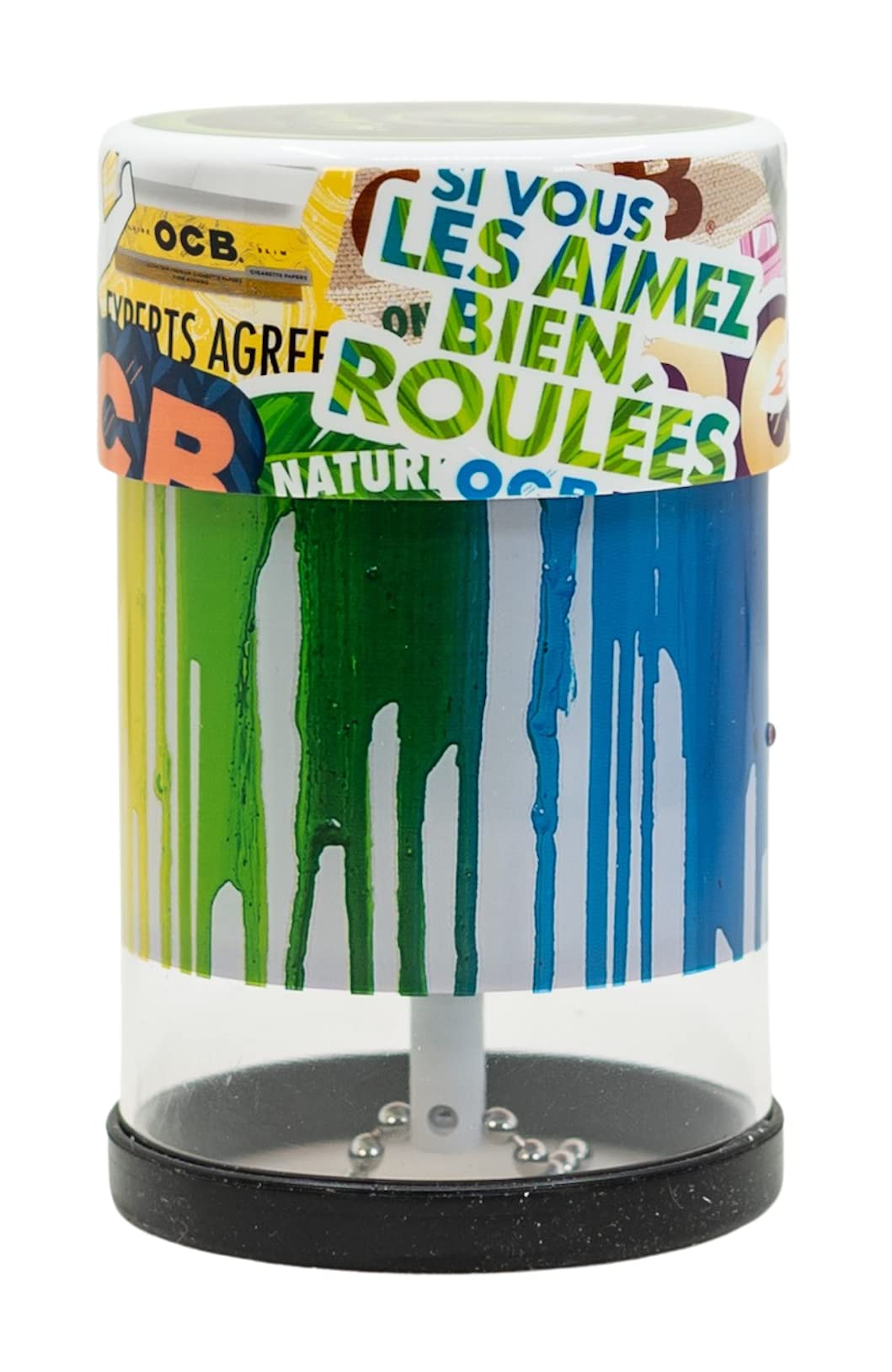 Wakit Electric Herb Grinder - Single Press Grind - Easy to Use, Fast and Custom Grind Consistency - LED Lighted Grinding Chamber