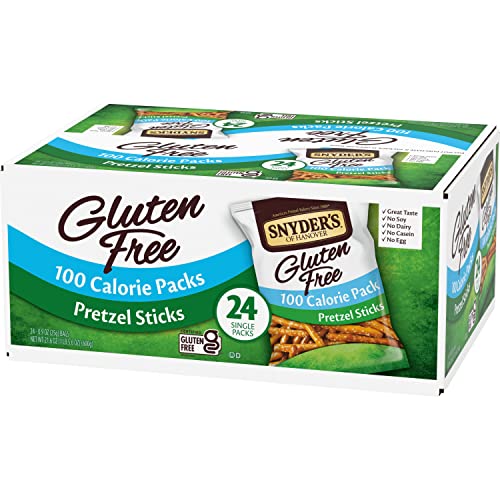 Snyder's of Hanover Gluten Free Pretzel Sticks, 100 Calorie Individual Packs, 24 Ct