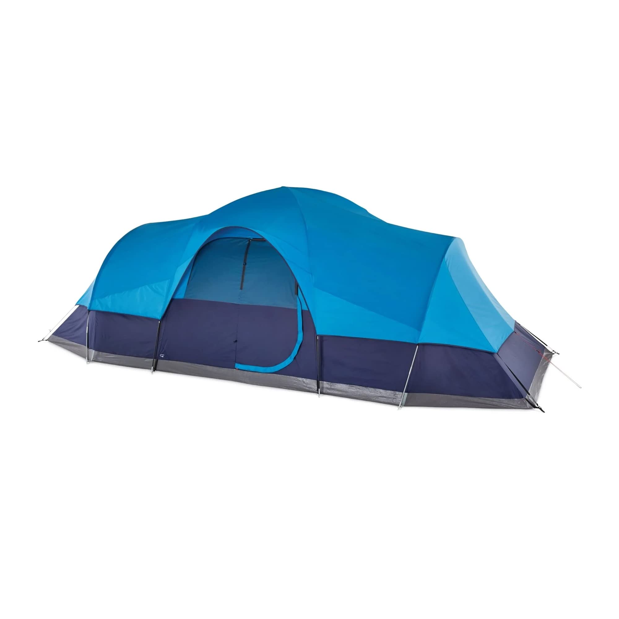Outbound 12-Person Dome Tent for Camping with Carry Bag and Rainfly | Perfect for Backpacking or The Beach | Light Blue & Navy