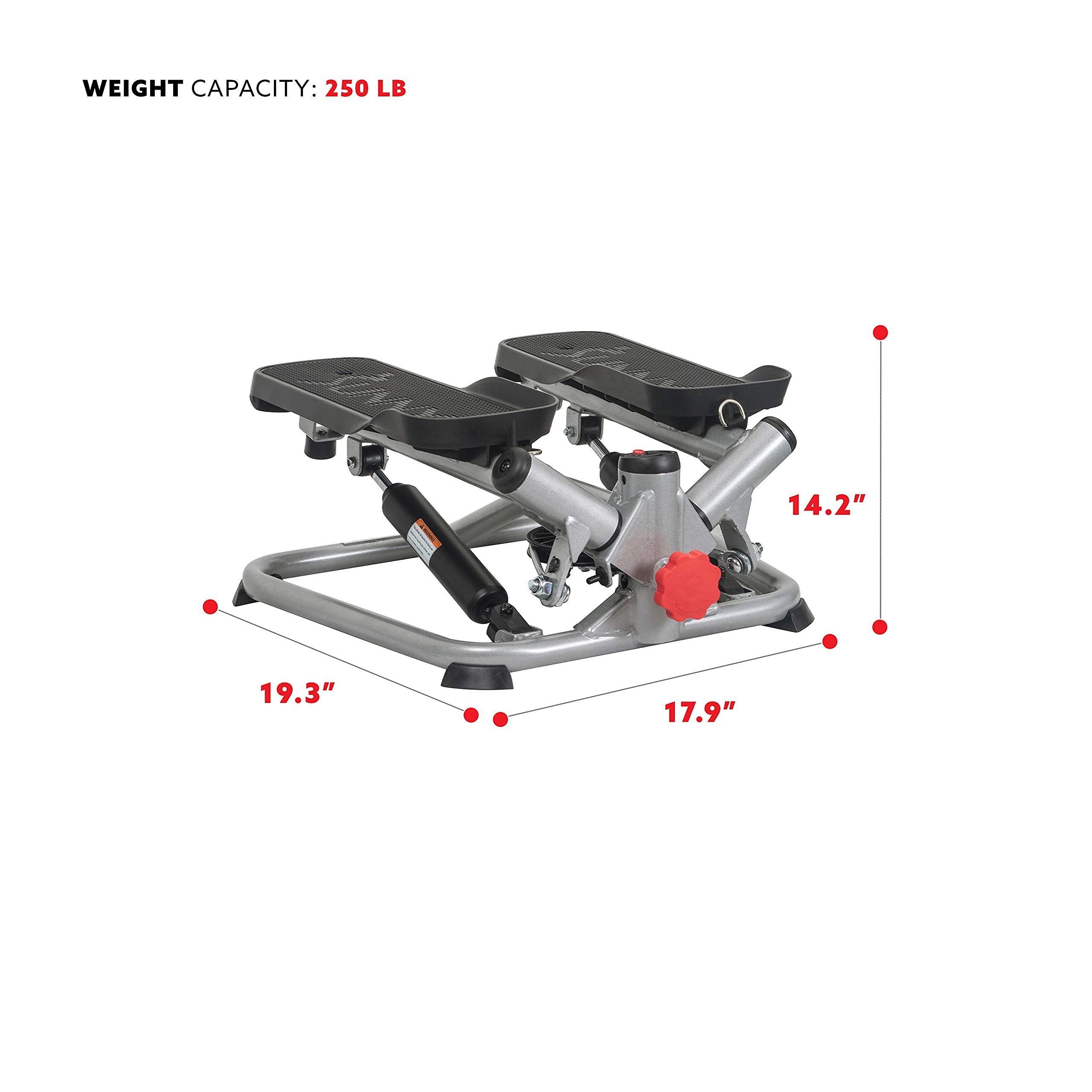 Sunny Health & Fitness Total Body Advanced Stepper Machine - SF-S0979, Gray (Renewed)