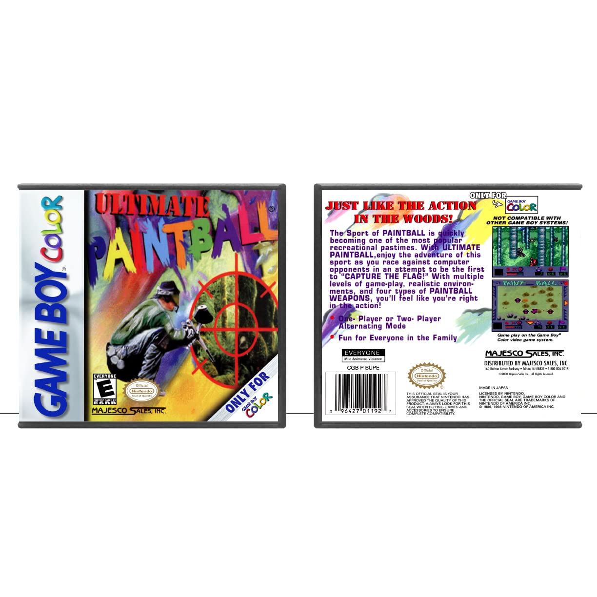 Ultimate Paintball | (GBC) Game Boy Color - Game Case Only - No Game