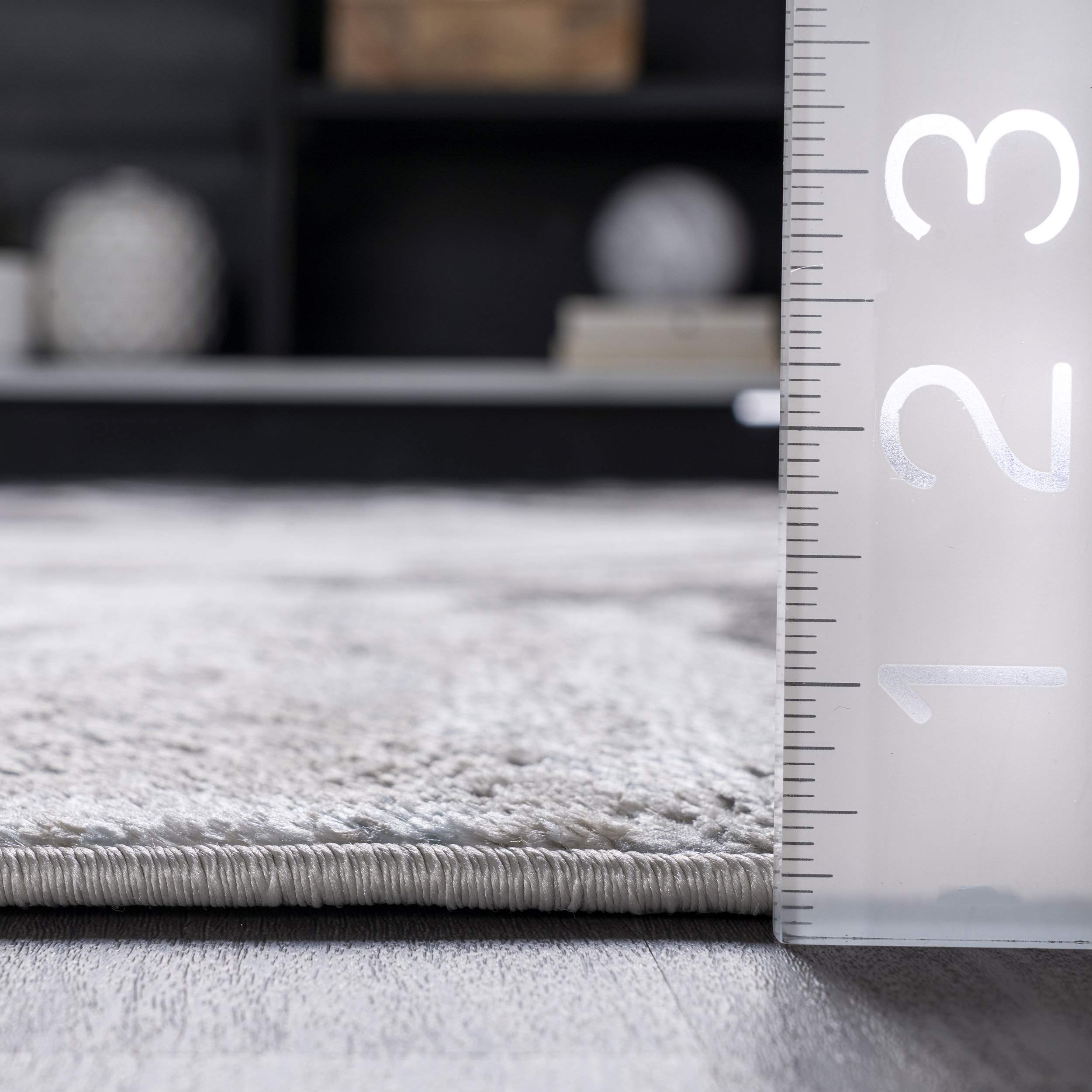 nuLOOM Drea Marble Abstract Area Rug, 4x6, Grey
