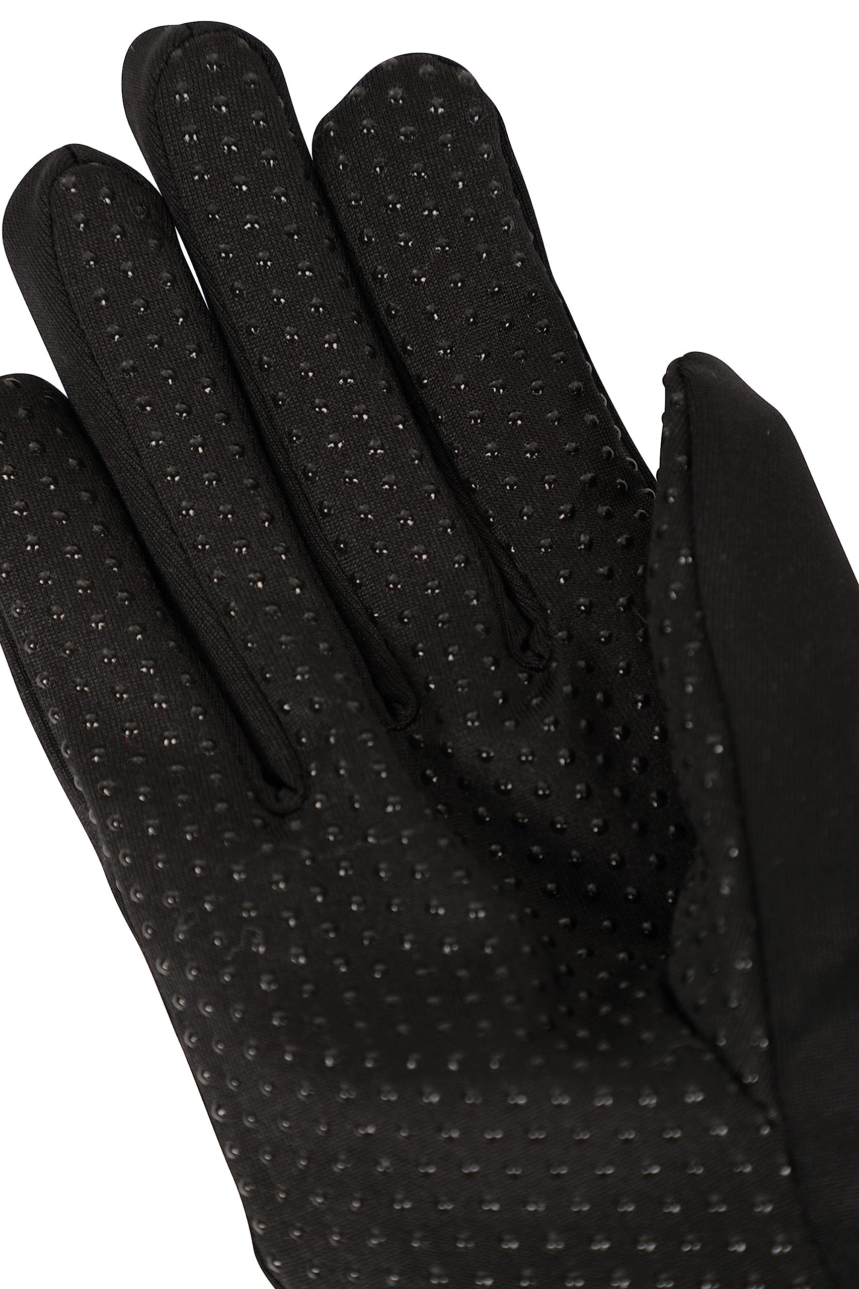 Mountain Warehouse Grippi Lining Gloves - Fast Dry Cycling Gloves Black Medium