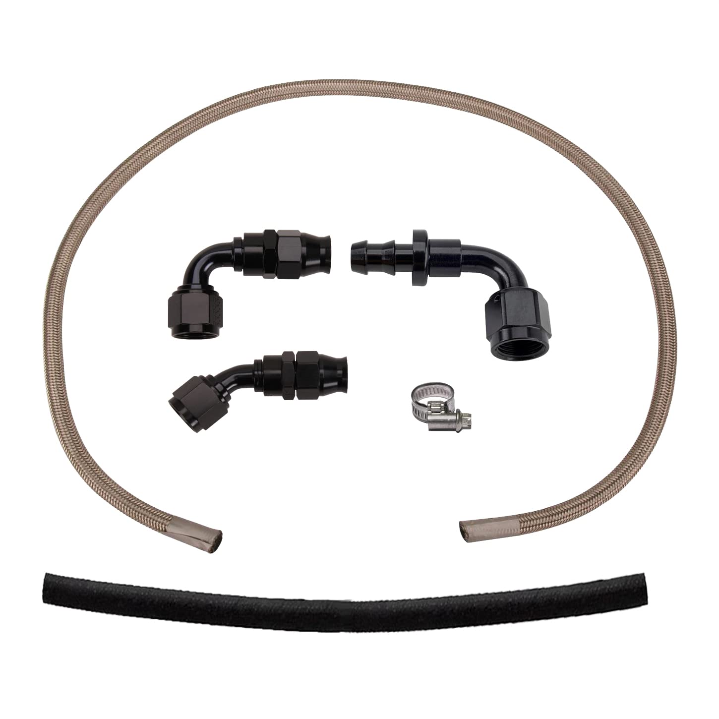 Speedway Compatible with Chevy Gen II Power Steering Hose Kit, AN6