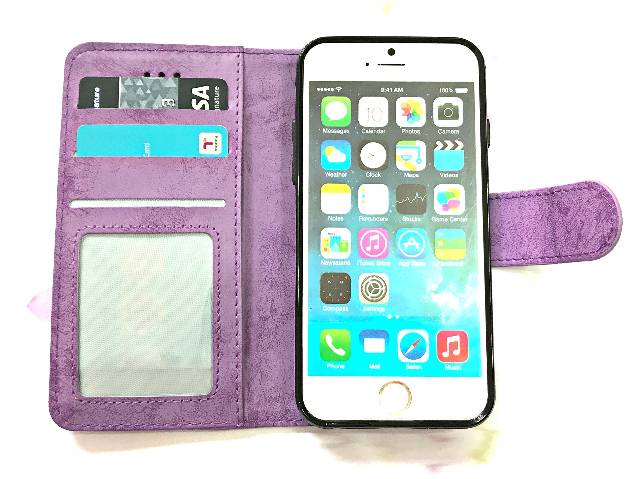 Moon and Sun phone leather wallet removable case for iPhone X XS XR 11 12 13 14 Pro Max Samsung S23 S22 S21 S20 Ultra Note 20 10 Plus Mn1215