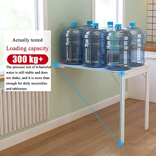 QIMO Wall Mounted Table, Fold Out Convertible Desk, Computer Writing Floating Desk, Home Office Wood Wall Hanging Desk