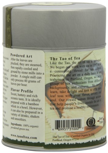 The Tao of Tea Liquid Jade Powdered Matcha Green Tea, Loose Leaf, 3 Oz