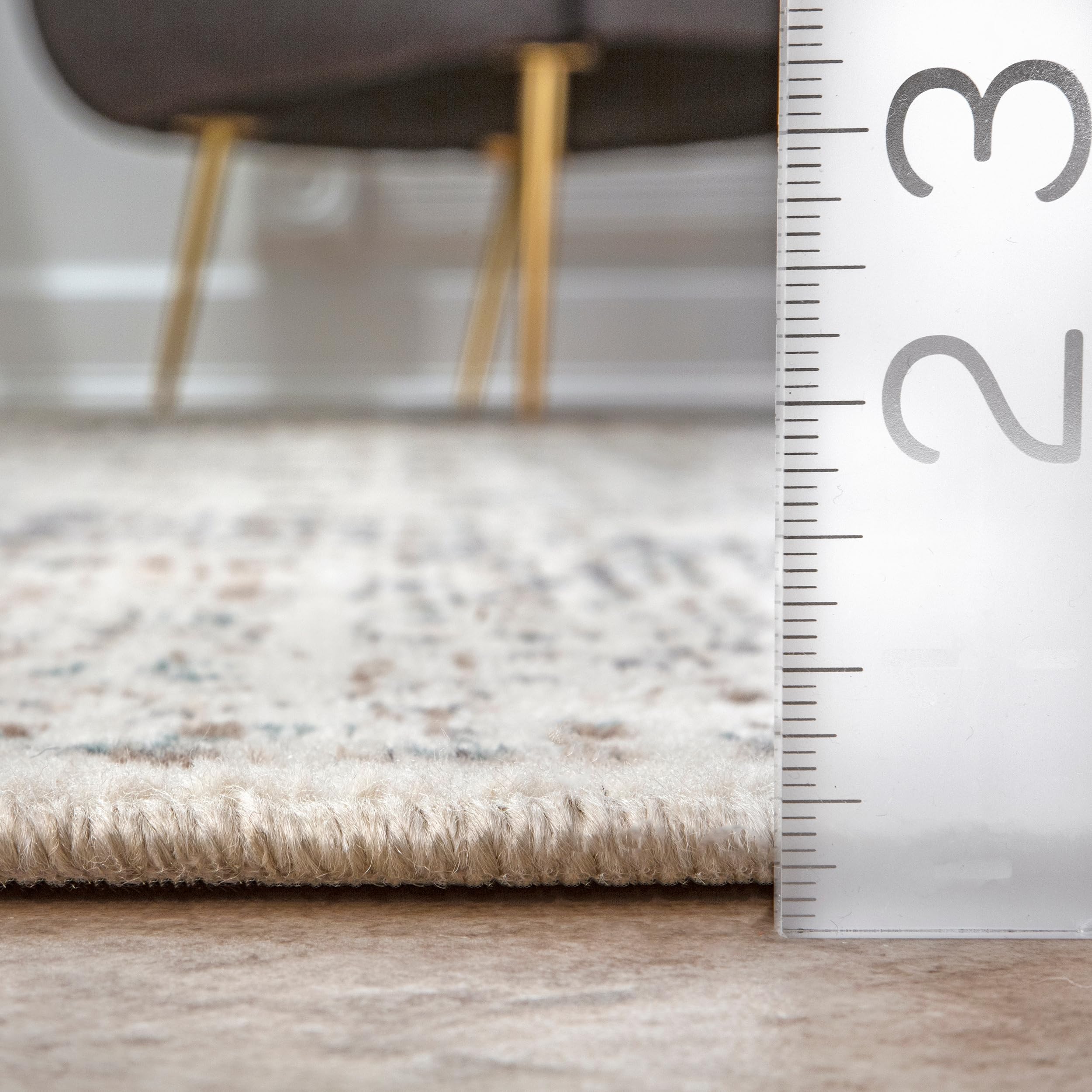 nuLOOM Tanith Vintage Medallion Area Rug, 9x12, Cream