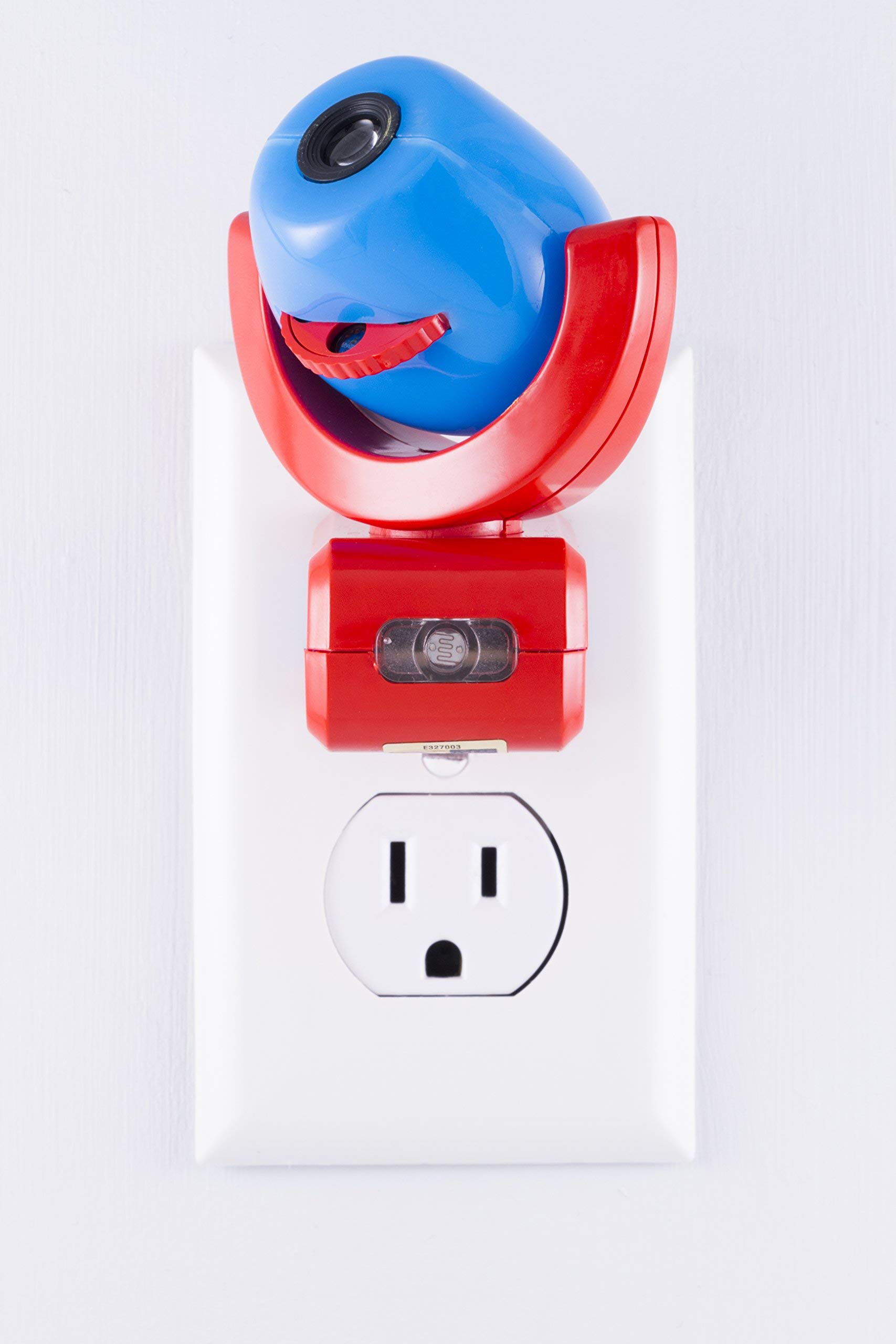 Projectables Disney Mickey and the Roadster Racers LED Kids Night Light, Projector, Plug-in, Dusk to Dawn Sensor, for Hallway, Bedroom, Nursery, Playroom, Gaming Room, 11739