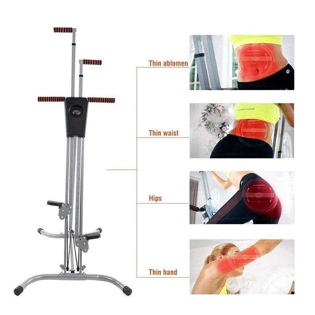 Vertical Climber, Climbing Machine for Home Gym Body Workout Folding Exercise Cardio Anti-Slip Design for Beginners and Advanced Users