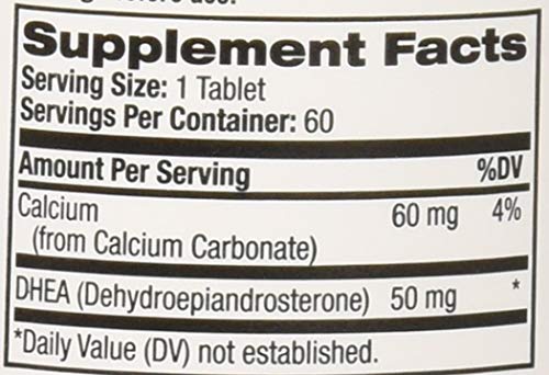 Natrol DHEA 50mg, 60 Tablets 60 Count (Pack of 3)