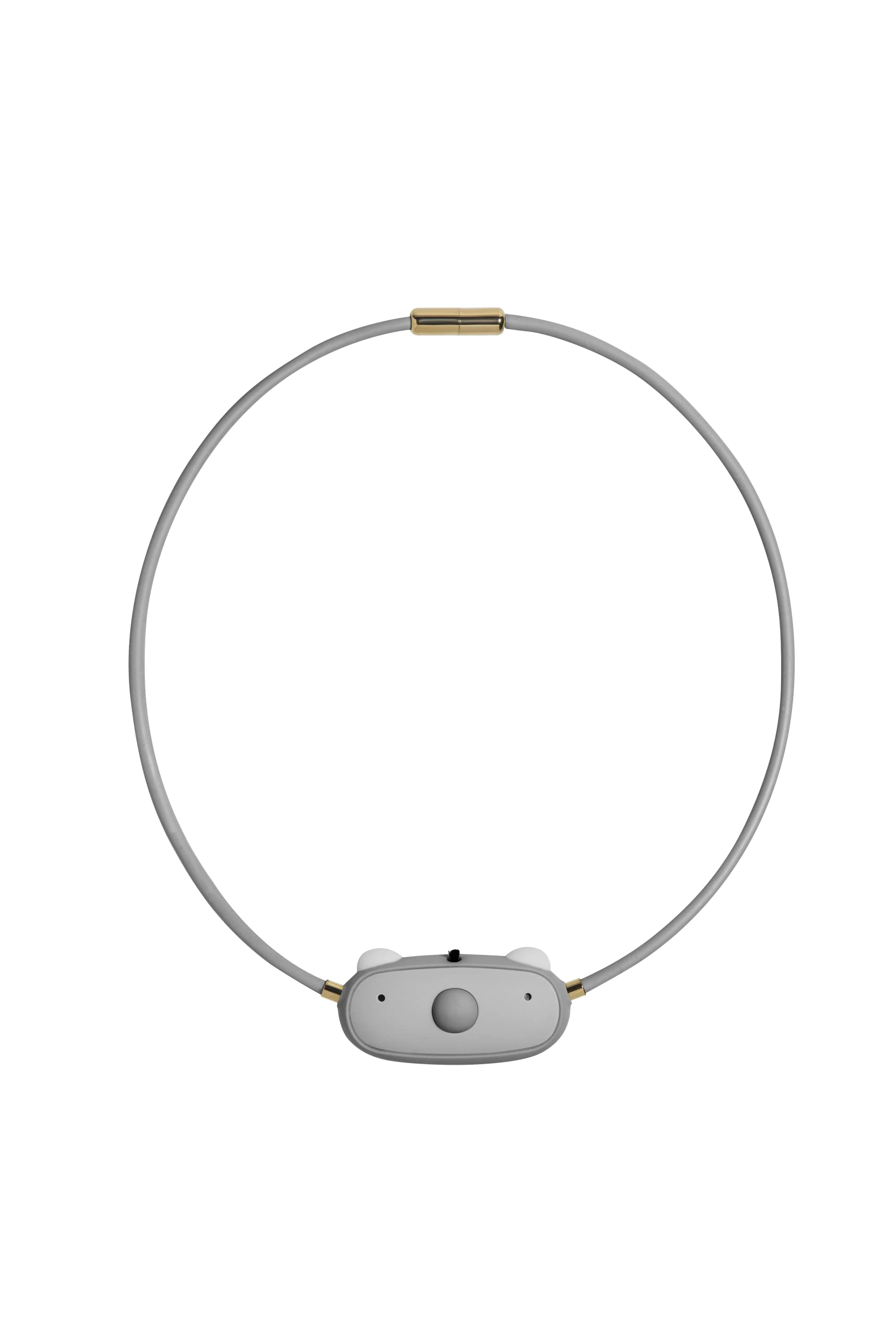 Wearable Ionic Air Purifier Necklace| Kids ages 3-10| Wildfire smoke| 99% removal rate verified by 3-party labs| Samll, portable | USB rechargeable- 28hrs| Airvida C1 |Neck size 15.75 in.-Koala Grey
