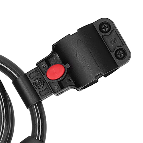 Shanrya USB Rechargeable Bicycle Lock, Antitheft Reliable Bike Cable Lock for Luggage Door