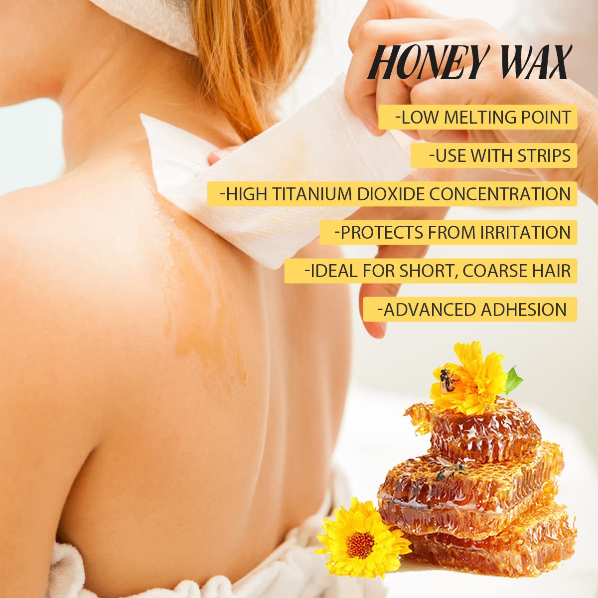 Wax Bear Roll On Depilatory Roller Wax Kit for Sensitive Skin, Soft Wax Heater with 2 Cartridge Refill,10 Wipes and 100 pcs Strips