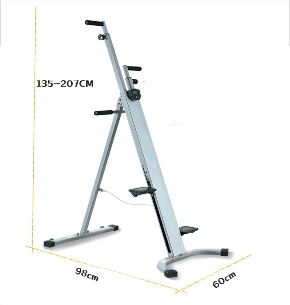 Vertical Mountaineer, Foldable Stepper, Climber Machine, Home Fitness Equipment, LCD Counter, 5 Gears Adjustment, Load-Bearing 150KG