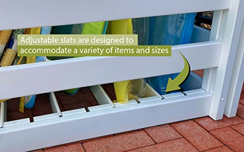 Zippity Outdoor Products ZP19061 36" W x 64" L x 38" H Zippity Poolside Deckbox Storage Organizer