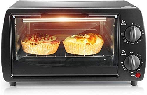 Mini Electric Oven Home Multifunctional Baking Oven Trifle Bread Hob Grill Home Small Baking Cake Pizza Oven 9L Mini Ovens (Pink) (Black)