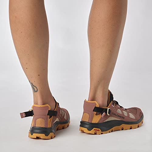 SALOMON Women's Outdoors & Sports Sandals, Cedar Wood Buckskin Rose Cloud, 7
