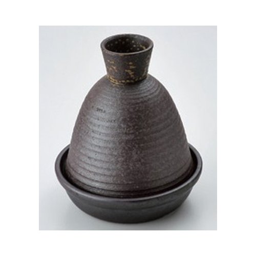Tajin Pot, Shabu-Shabu Baked Tagine Pot (φ16), For 1 Person, 6.5 x 7.1 inches (16.5 x 18 cm), Body 1.7 inches (4.3 cm), Direct Fire, Restaurant, Ryokan, Japanese Tableware, Restaurant, Commercial Use