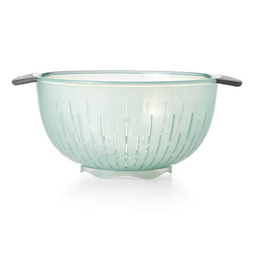 OXO Good Grips 9-Piece Nesting Bowl & Colander Set, Sea Glass