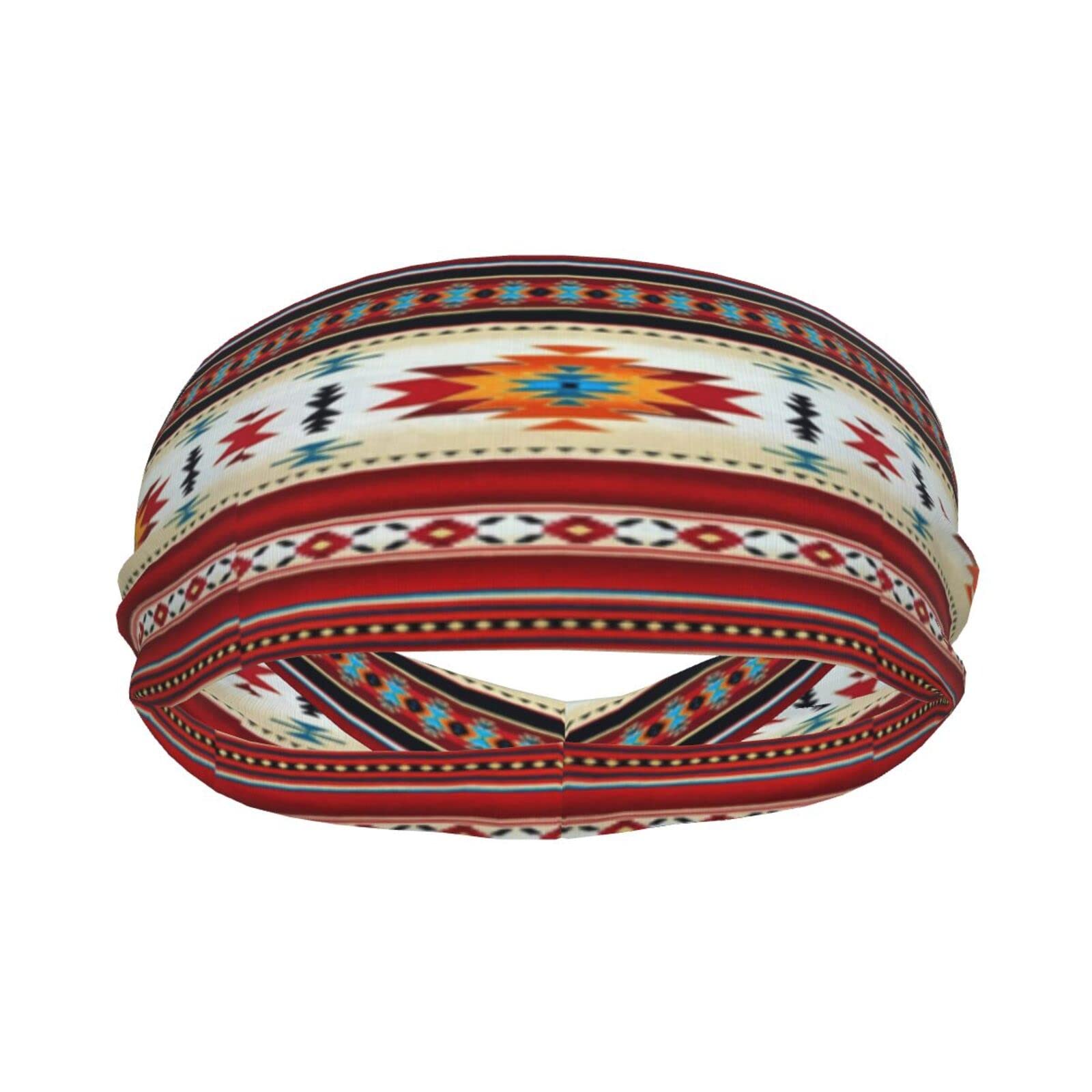 Workout Headband Native Tribal Indian Western Southwestern Head Wrap Cooling Sweatbands