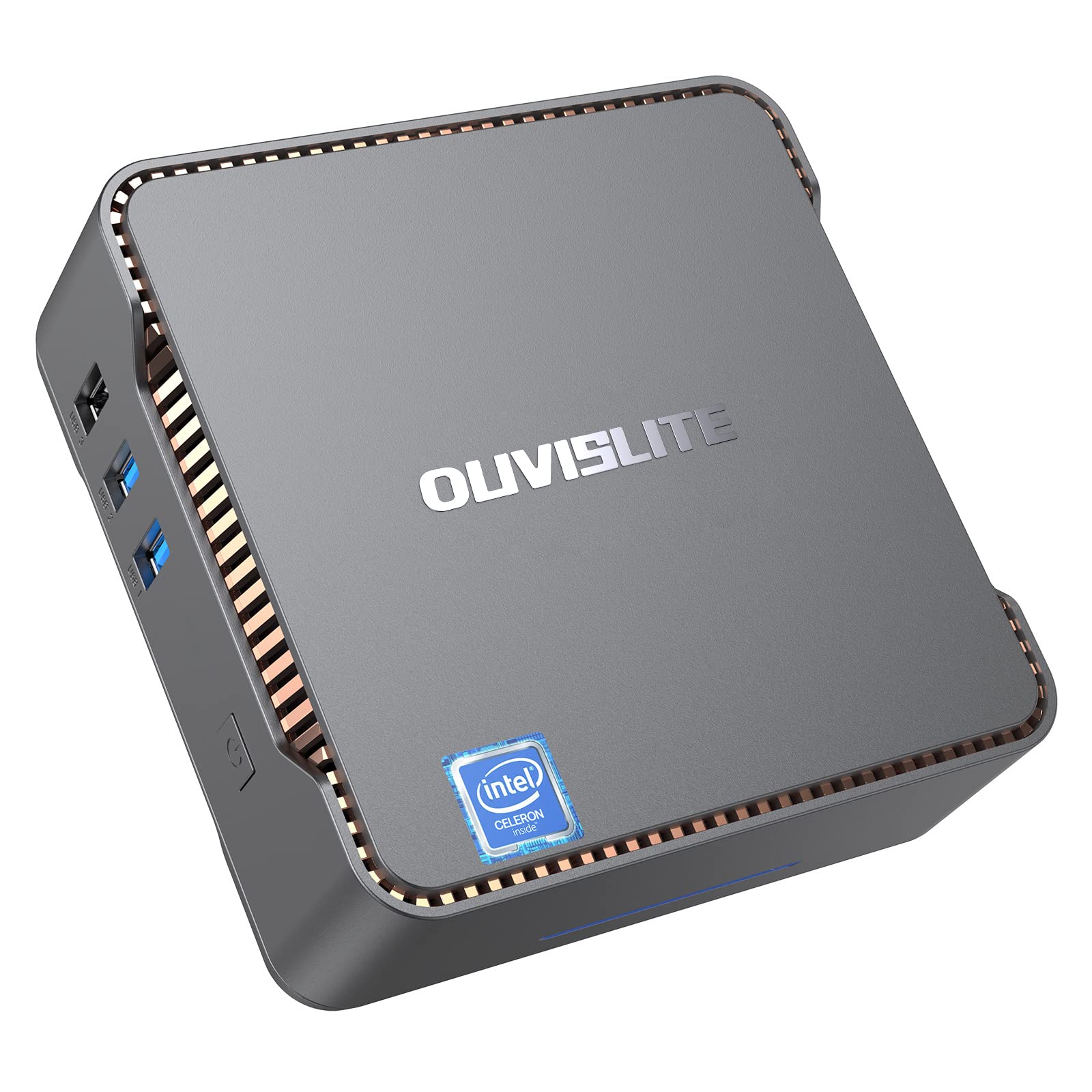 Mini PC Windows 10 Pro with 8GB DDR3 128GB SSD Ιntel Celeron N3350(Up to 2.4GHz) Mini Computer Desktop Computer Support 4K HDMI Triple Display 2.4G/5G WiFi, BT 4.2, Gigabit Ethernet for Home Business