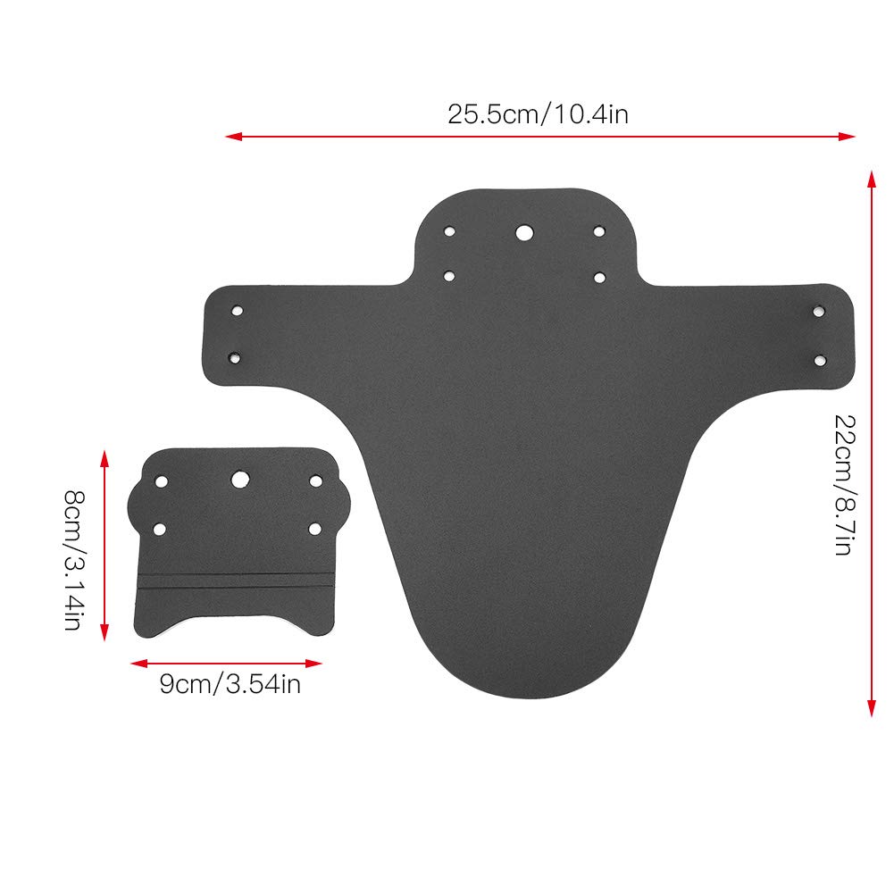 Tgoon Bicycle Mudguar, Easy Installation Bicycle Effective Front and Rear Bicycle for Road Bike for Mountain Bike