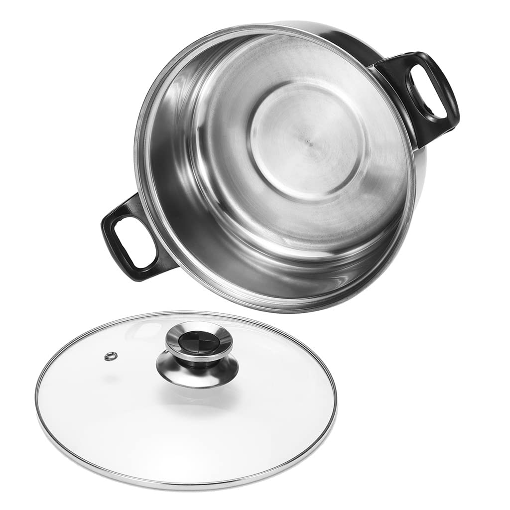 MBBJM Stainless Steel Cookware Set Handle 12PCS/Set Dishwasher Safe Pots Non Stick Frying Pan Induction Cooker with Lids