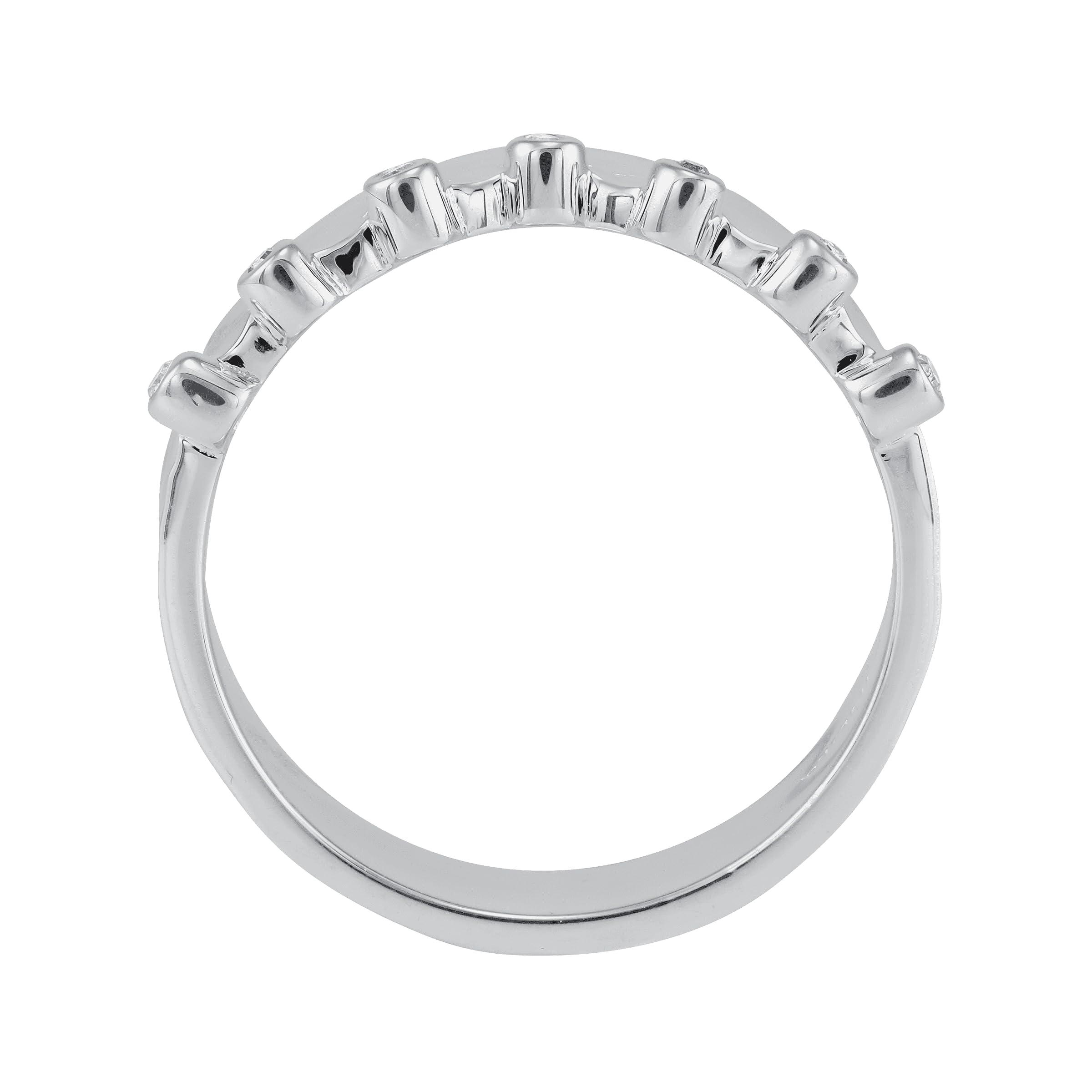 Silpada 'Hint of Twinkle' Diamond Band Ring in Sterling Silver, Size 8, Size 8