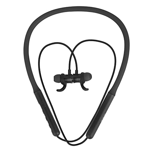 ZXQ Neckband Bluetooth Earbuds,Wireless Neckband Headphone with Magnetic,Neck Bluetooth Earphone with Microphone,12 Hours Playtime,with USB-C Charging Port (Black)