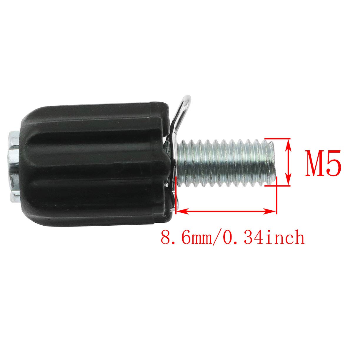 PSCCO 4pcs Mountain Bike Transmission Fine Adjustment Screws Index Adjusting Barrel M5 Downtube Barrel Adjuster